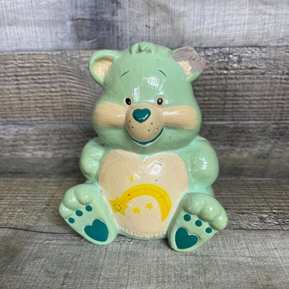 Accents | Vintage Care Bears Piggy Bank Ceramic Coin Collector Wish ...